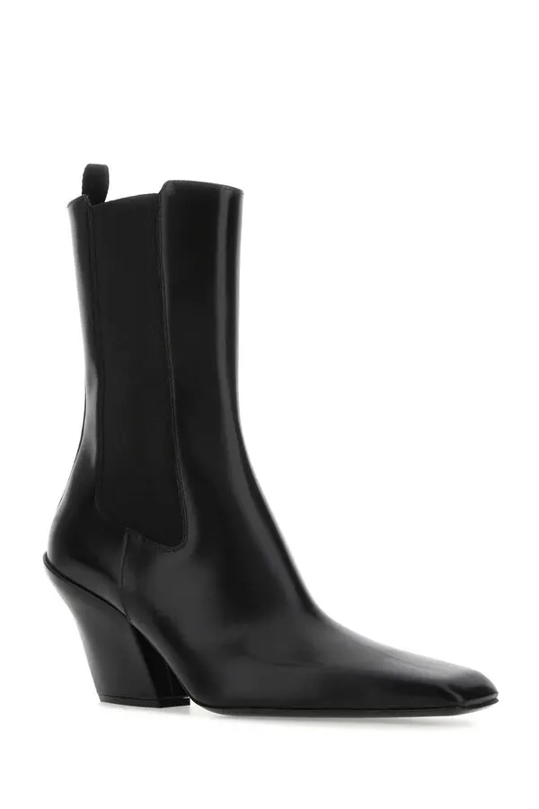 Prada Leather Ankle Boots