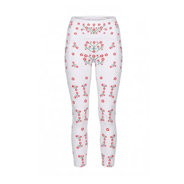 JESSIE ZHAO NEW YORK Day Garden High-waisted Cropped Leggings - White