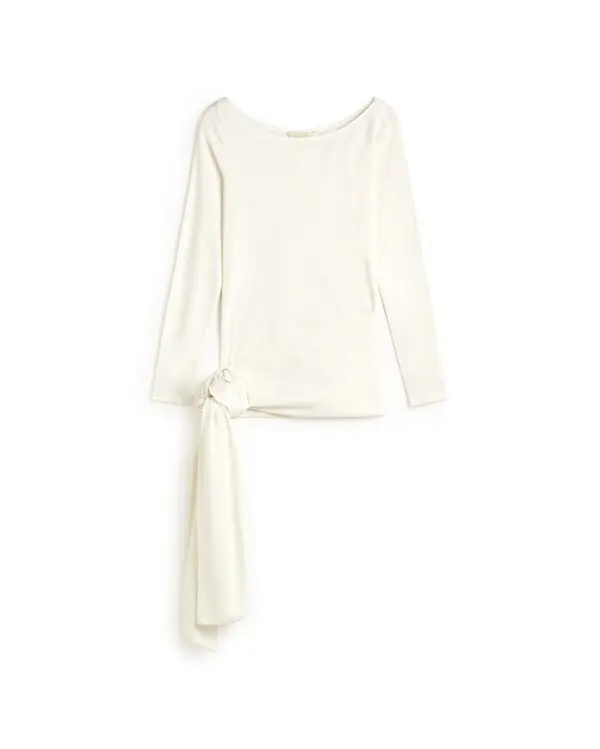 THINKING MU Giulia Long Sleeve Top - White