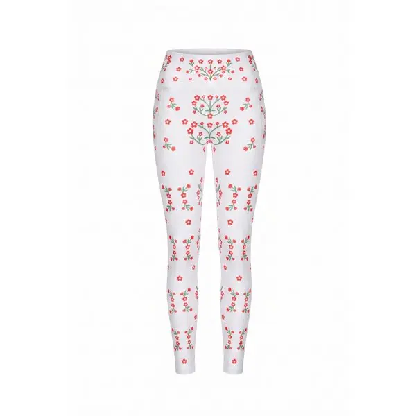JESSIE ZHAO NEW YORK Day Garden High-waisted Leggings - White