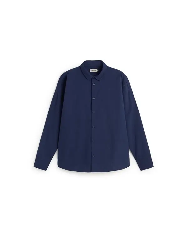 THINKING MU Oversize Seersucker Haru Shirt