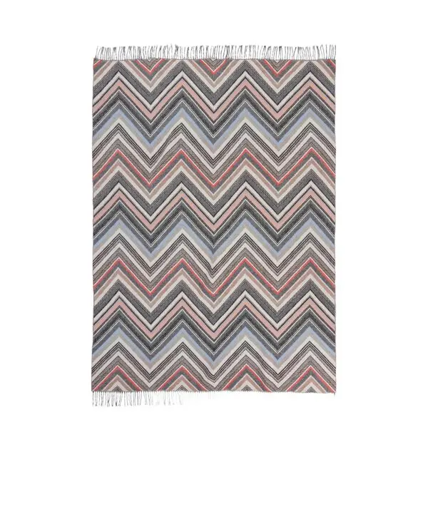 Missoni Zigzag Woven Fringed Edge Blanket