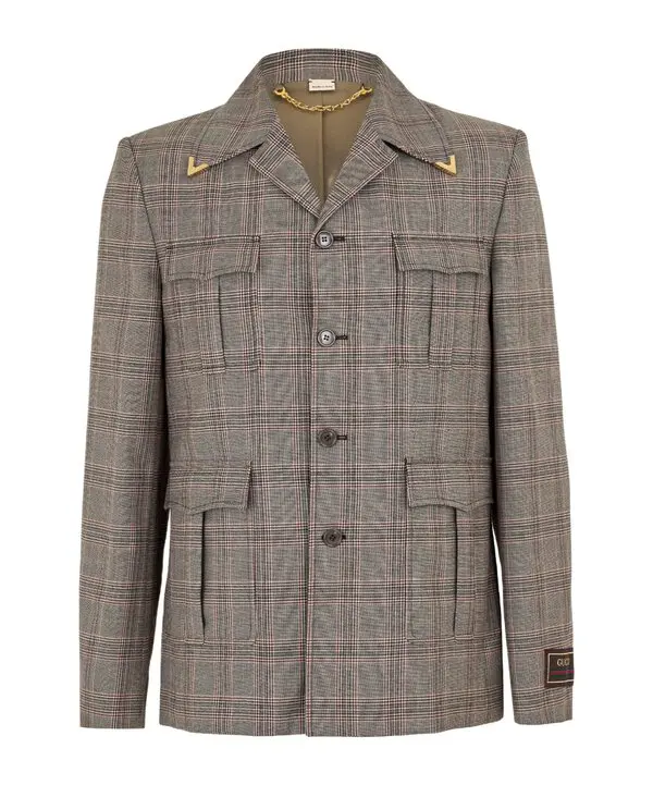 Gucci Plaid Field Jacket