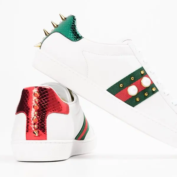 Gucci Color Block Casual Skate Shoes
