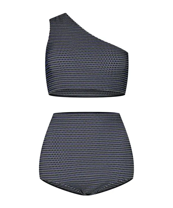 Bottega Veneta Stretchy Bikini Set - Black
