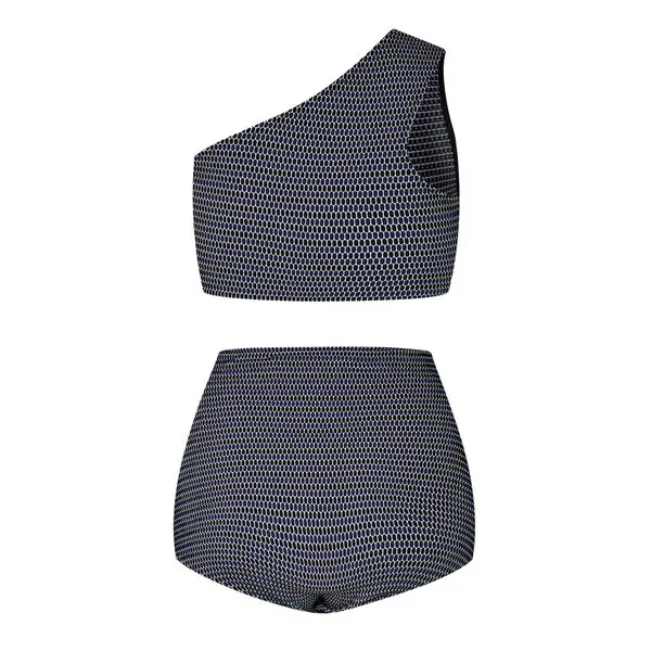 Bottega Veneta Stretchy Bikini Set - Black
