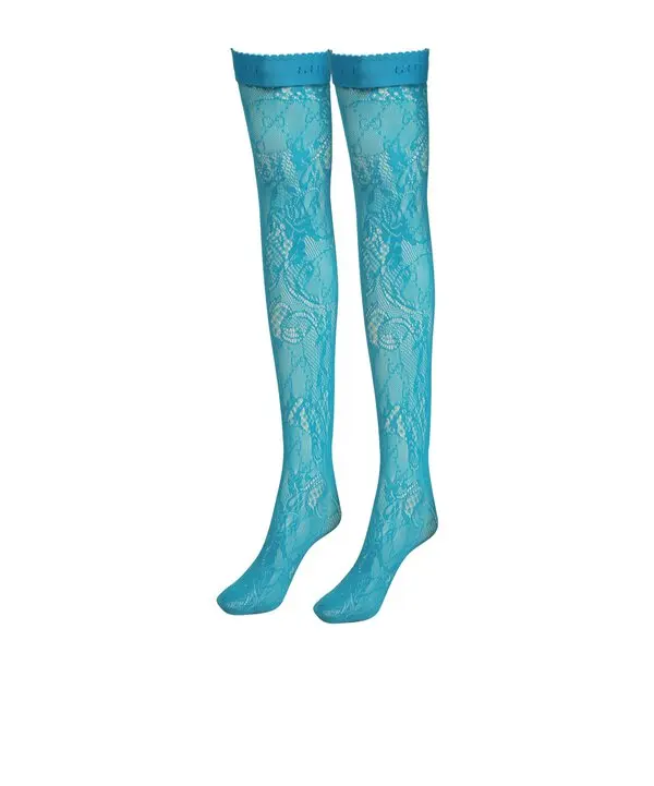 Gucci Logo Mid-calf Socks - Blue