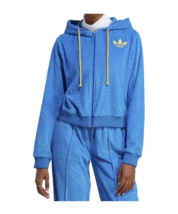 ADIDAS ORIGINALS Adicolour 70s Velour Zip Hoodie