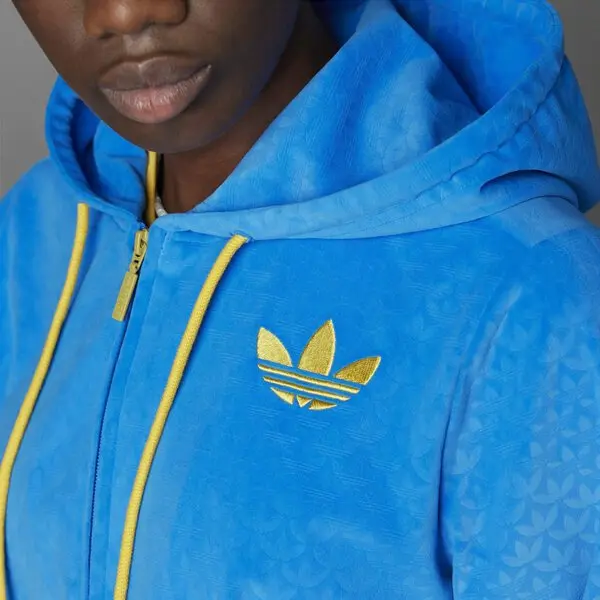 ADIDAS ORIGINALS Adicolour 70s Velour Zip Hoodie
