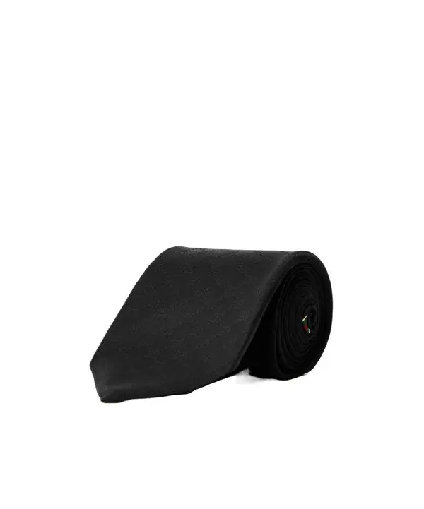 Gucci Gg Pattern Neck Ties - Black