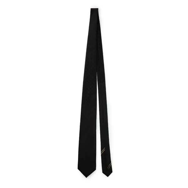 Gucci Gg Pattern Neck Ties - Black