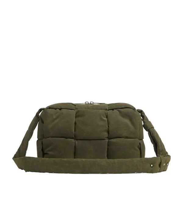 Bottega Veneta Curved Thickened Shoulder Bag - Green