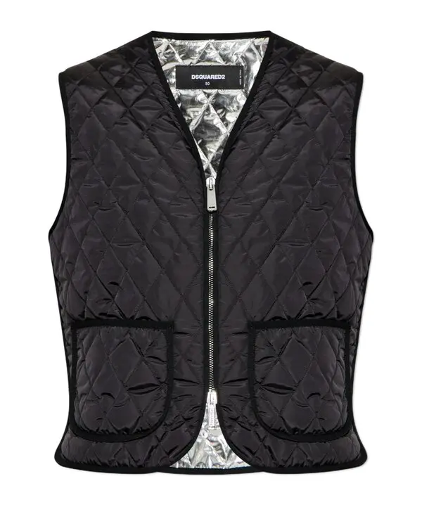 Dsquared2 Zip-up Quilted Vest
