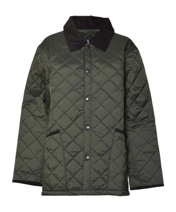Barbour Diamond-quilted Corduroy-collar Jacket