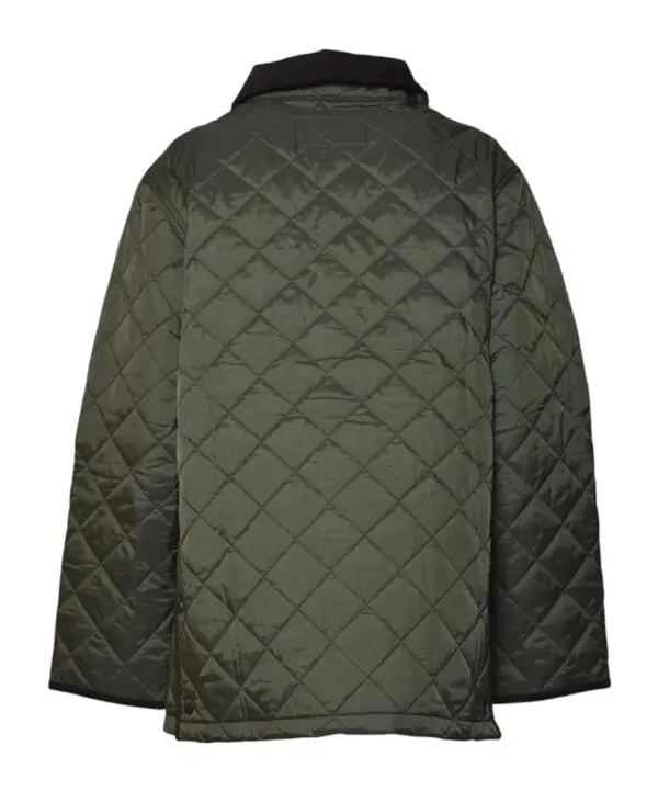 Barbour Diamond-quilted Corduroy-collar Jacket
