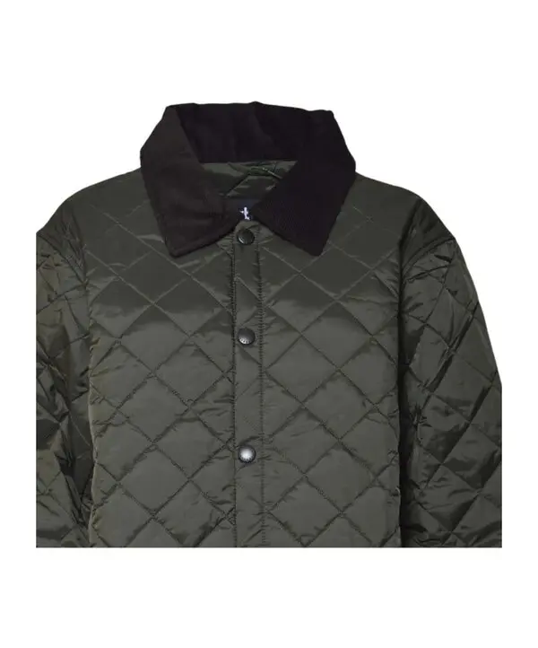 Barbour Diamond-quilted Corduroy-collar Jacket