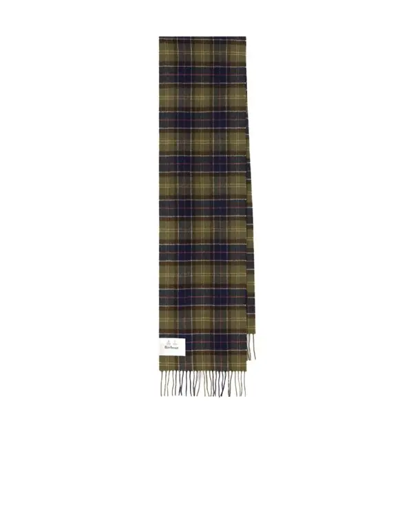 Barbour Tartan Fringed Scarf