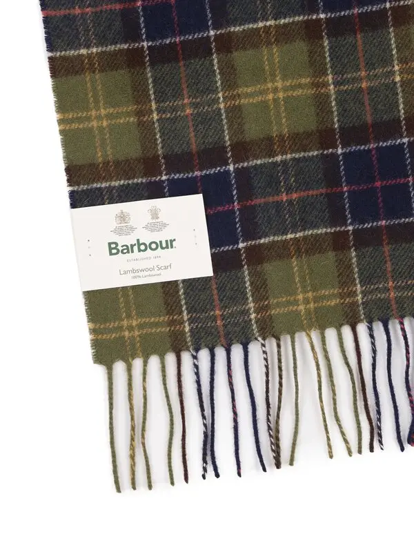 Barbour Tartan Fringed Scarf