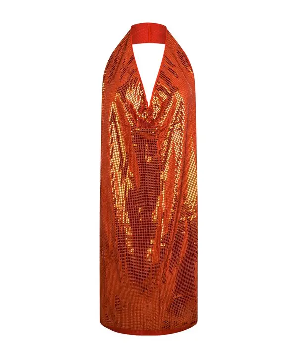 Bottega Veneta Slip Dress - Orange