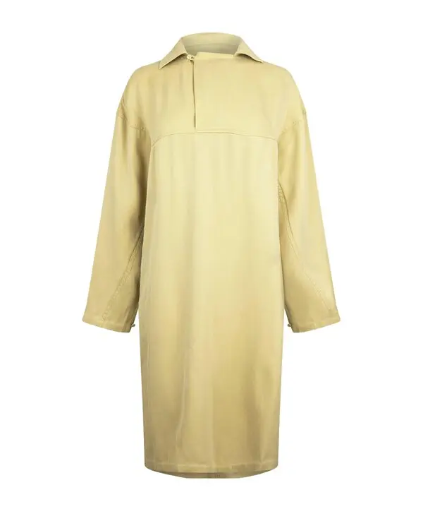 Bottega Veneta Minimalist Long Sleeve Slip Dress