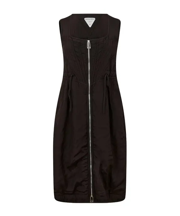 Bottega Veneta Structured Zip-up Tea Dress