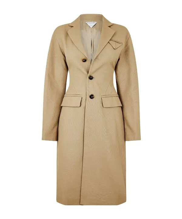 Bottega Veneta Simple Coat - Beige
