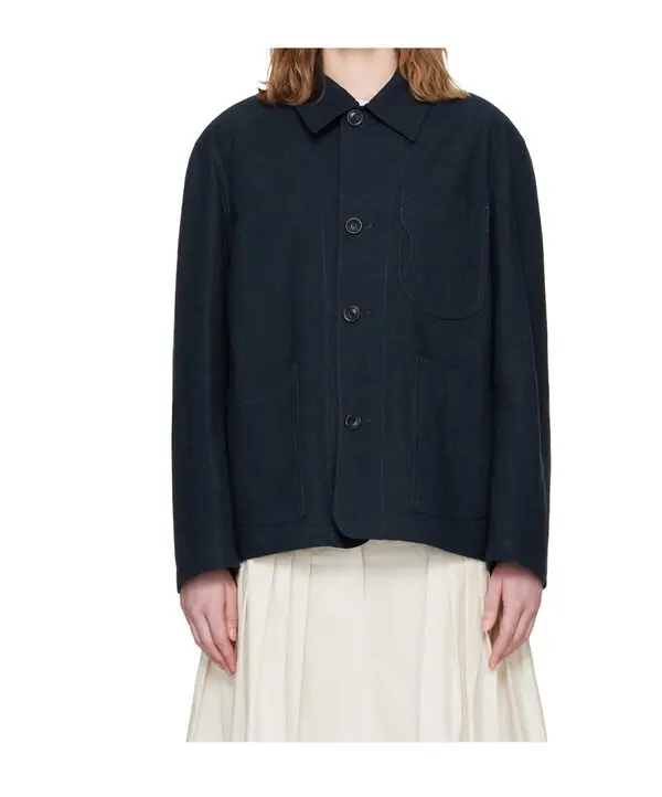You Must Create Cotton- And Linen-blend Twill Construction Jacket