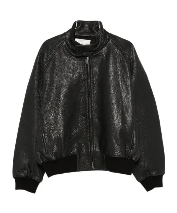 Studio Nicholson Leather Bomber Jacket