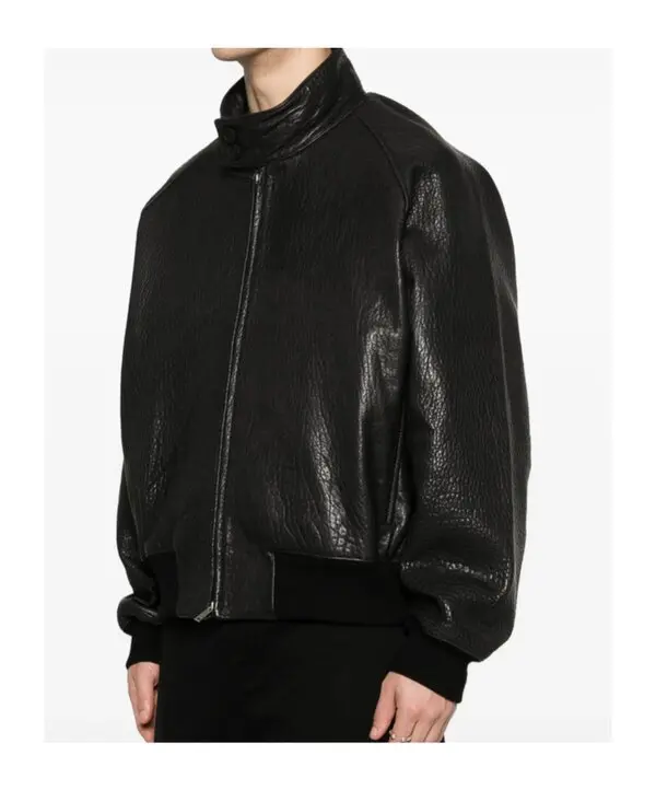 Studio Nicholson Leather Bomber Jacket