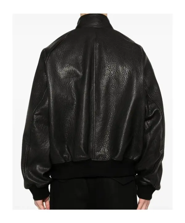 Studio Nicholson Leather Bomber Jacket