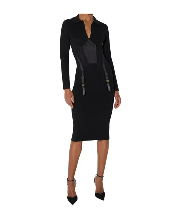 Elisabetta Franchi Knit Bustier Dress