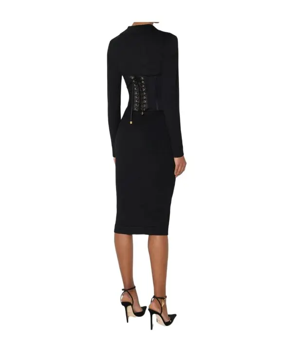 Elisabetta Franchi Knit Bustier Dress