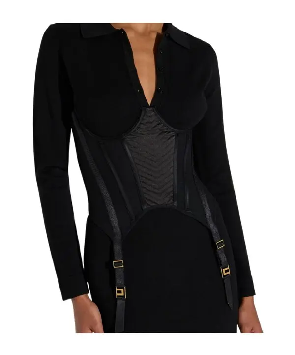 Elisabetta Franchi Knit Bustier Dress