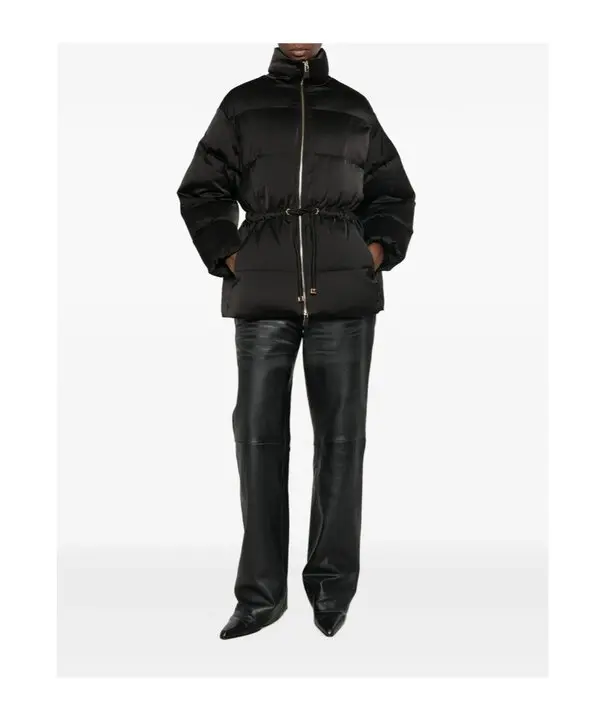 Elisabetta Franchi Drawstring Puffer Jacket
