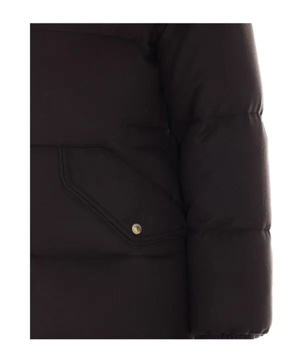MOORER Attica Short Down Jacket - Dark Brown