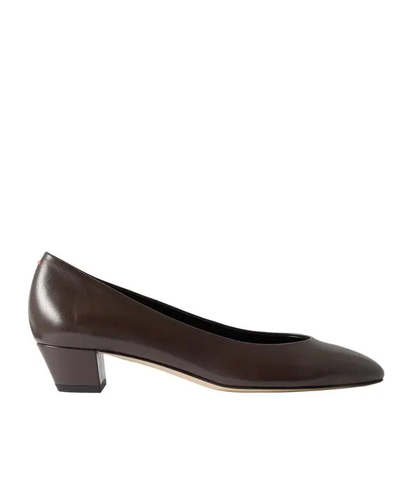 AeydĒ Squaretoe Lowheel Leather Pumps