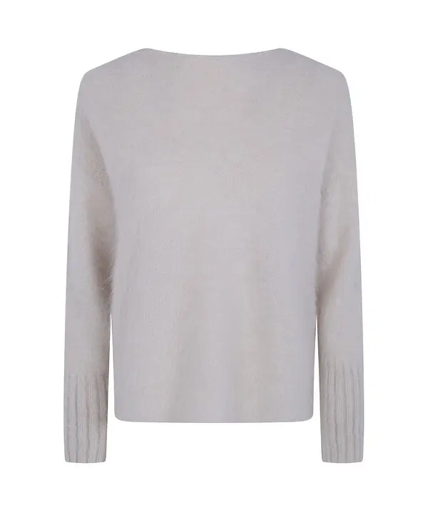 Antonelli Firenze Boat-neck Alpaca Sweater - Lightbeige