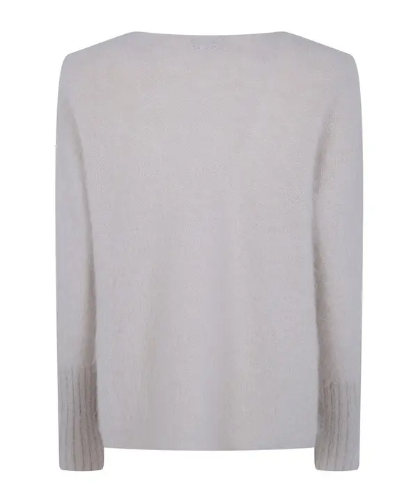 Antonelli Firenze Boat-neck Alpaca Sweater - Lightbeige