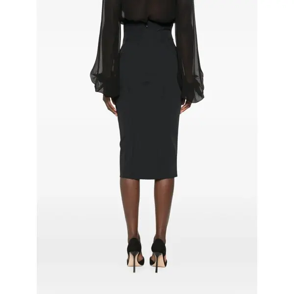 Elisabetta Franchi Skirt In Technical Fabric With Zip