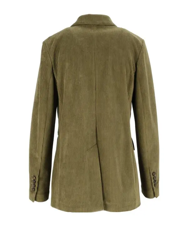 CIRCOLO 1901 Double-breasted Corduroy Blazer - No