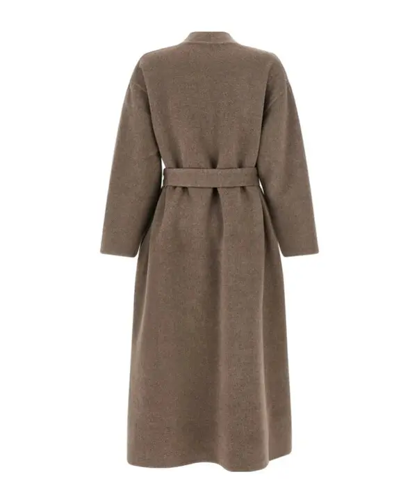 Co Long-sleeved Belted Coat