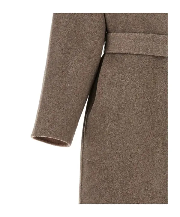 Co Long-sleeved Belted Coat