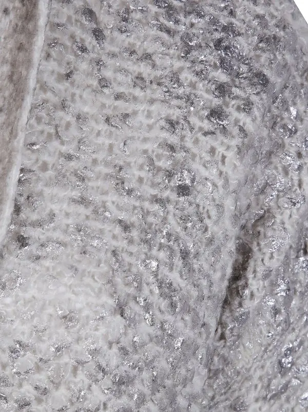 Avant Toi Metallic-effect Open-knit Cardigan