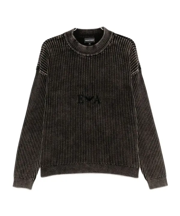 Emporio Armani Long-sleeved Ribbed Jumper