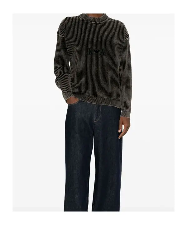 Emporio Armani Long-sleeved Ribbed Jumper