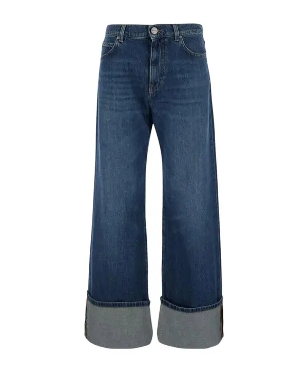 Pinko High Waisted Wide-leg Jeans - Blue