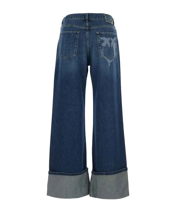 Pinko High Waisted Wide-leg Jeans