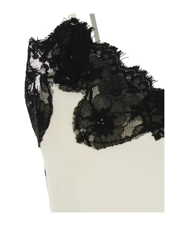 Gold Hawk Marilyn Lace-trim Silk Top