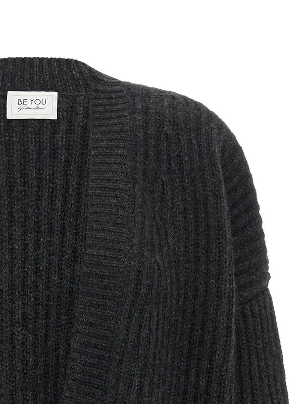 BE YOU Oversized Ribbed Cardigan