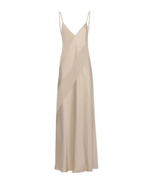 Antonelli Firenze Luna Bias-cut Maxi Dress - Light Brown